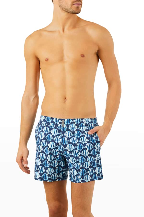 Vilebrequin Men's Moorea Solid Swim Trunks | Neiman Marcus