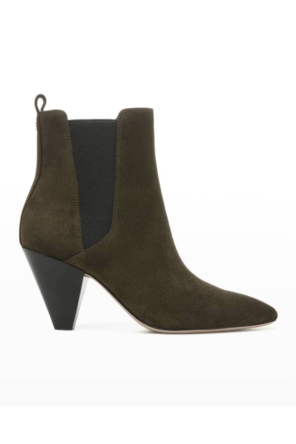 Veronica Beard Lada Suede Chelsea Ankle Booties | Neiman Marcus
