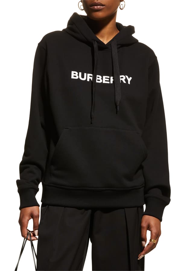 Burberry Horseferry Print Cotton Oversized Hoodie | Neiman Marcus