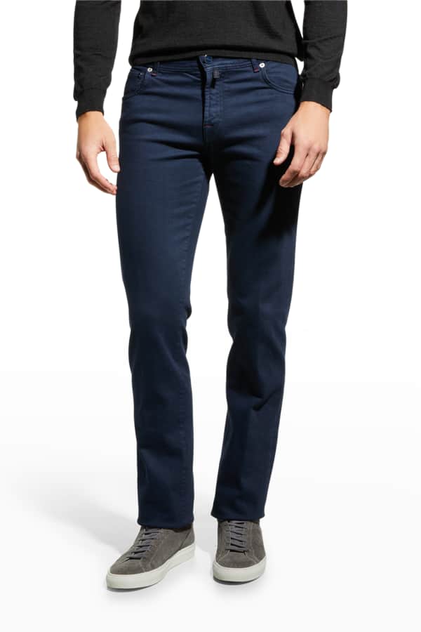 Ralph Lauren Purple Label Men's Velvet Side-Fastener Pants | Neiman Marcus