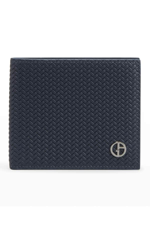 Saint Laurent Men's YSL Leather Wallet | Neiman Marcus