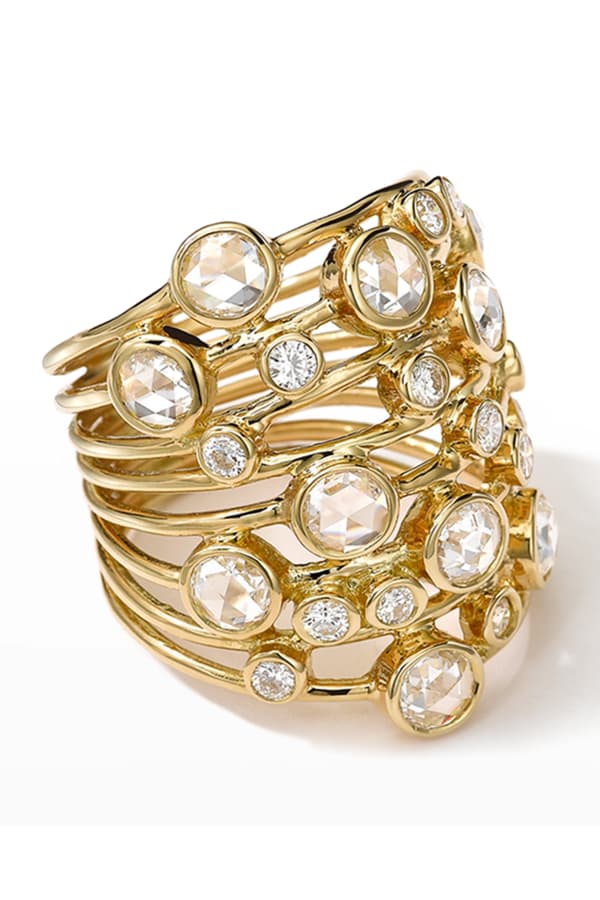 Miseno Ventaglio 18k Gold Diamond Fan Ring, Size 6 | Neiman Marcus