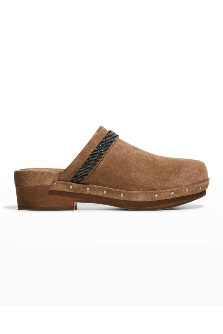 Brunello Cucinelli Women’s Clogs Shoes at Neiman Marcus