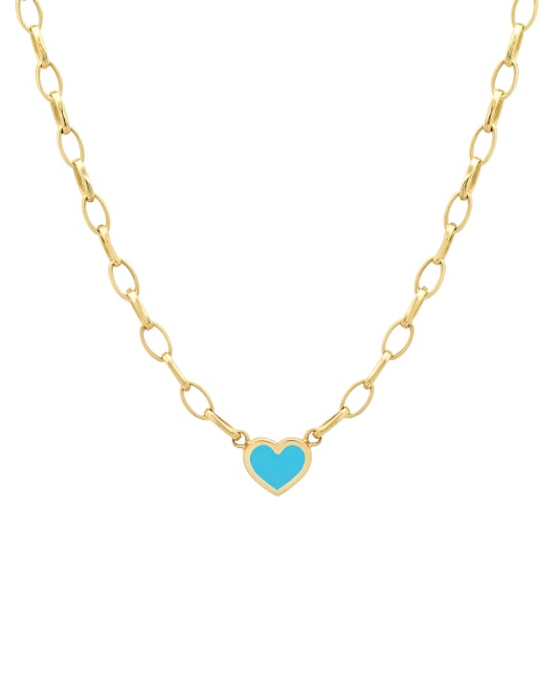 Jennifer Meyer Mini '70s Heart Necklace with Diamond in 18K Gold ...