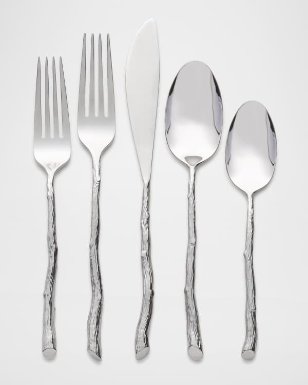 Michael Aram Twist 5-Piece Flatware Set | Neiman Marcus