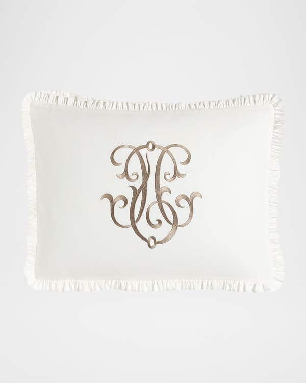 Legacy Each Essex Standard Embroidered White Box Sham | Neiman Marcus