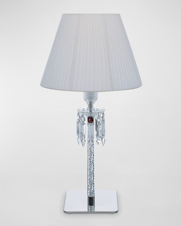 Baccarat Torch Crystal Desk Lamp with Black Shade | Neiman Marcus