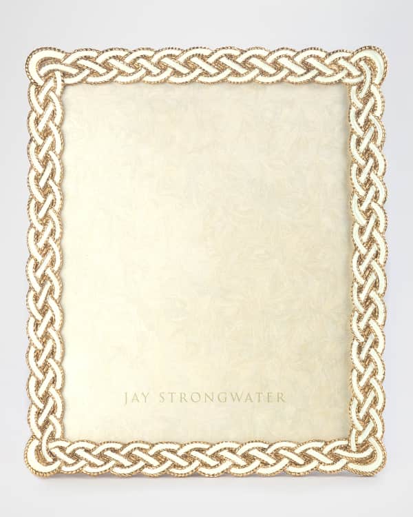 Jay Strongwater Cream Braided Picture Frame, 5" x 7" | Neiman Marcus