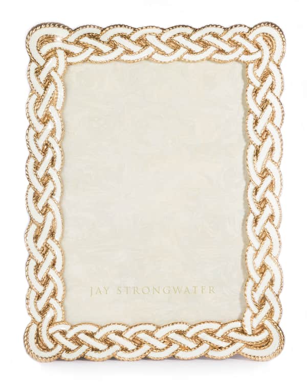 Jay Strongwater Indigo Cluster Flower Frame, 5" x 7" | Neiman Marcus
