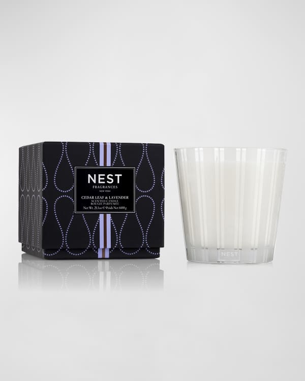 NEST New York 8.1 oz. Rattan Cedar Leaf & Lavender Classic Candle ...