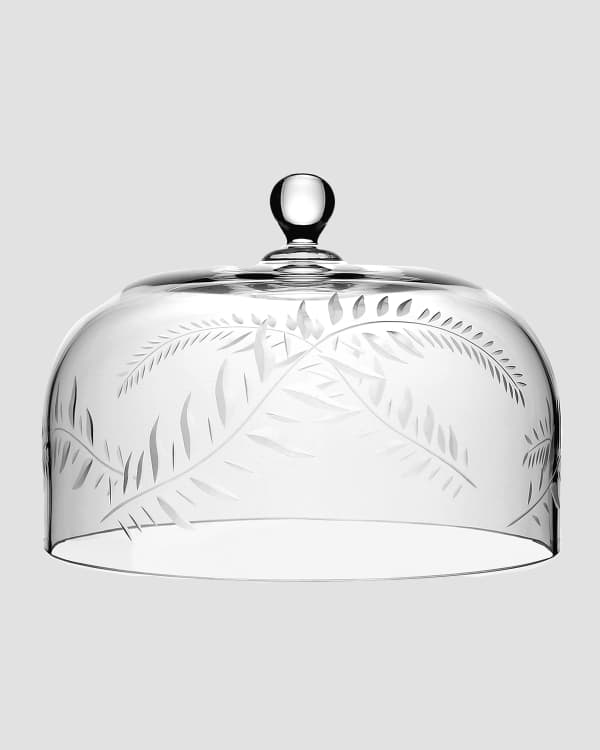 William Yeoward Crystal Fern Cake Stand & Dome | Neiman Marcus