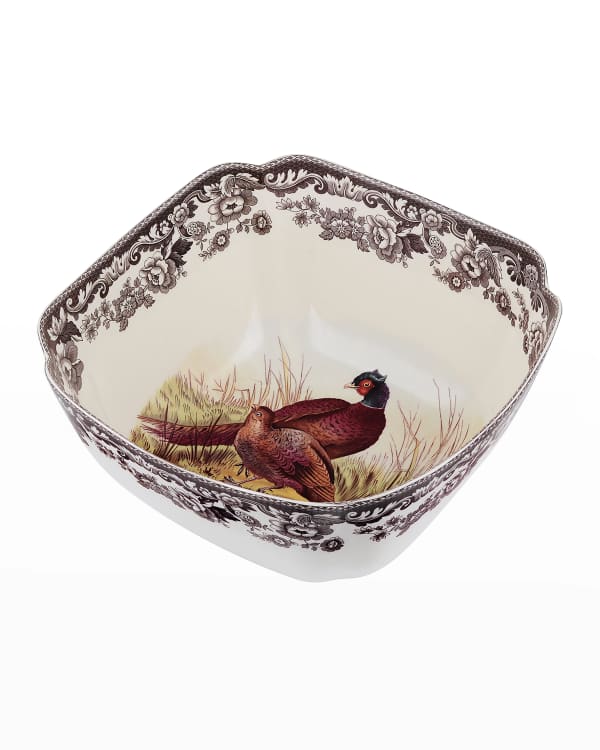 Spode Woodland Rimmed Serving Dish with Rabbit/Pheasant | Neiman Marcus