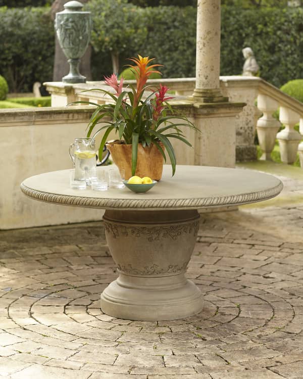 Sunset West Pedestal Outdoor Dining Table | Neiman Marcus