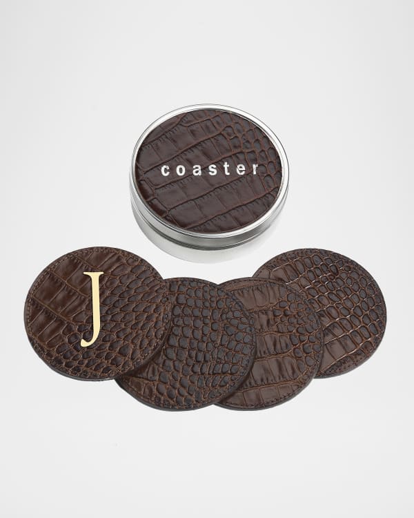Michael Aram Black Iris Coaster & Stopper Set | Neiman Marcus