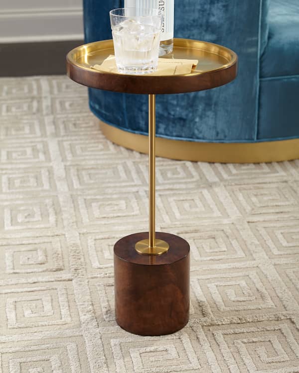 John-Richard Collection Crystal Martini Side Table | Neiman Marcus