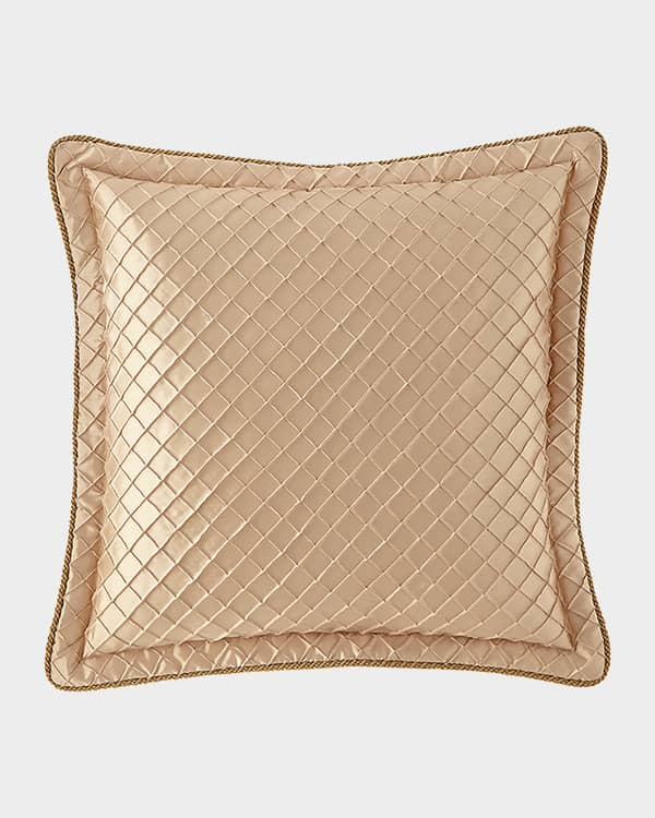 Austin Horn Collection European Valour Diamond-Pattern Sham | Neiman Marcus