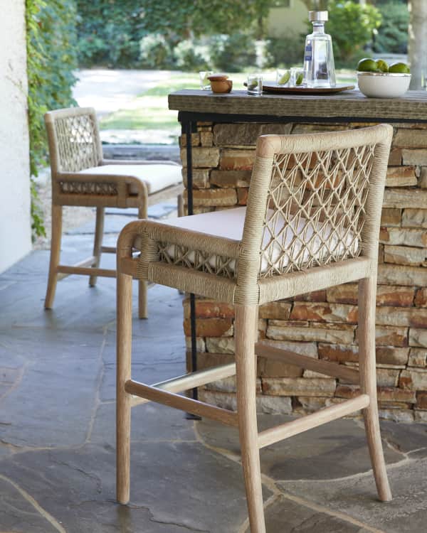 Palecek Loretta Outdoor Bar Stool | Neiman Marcus