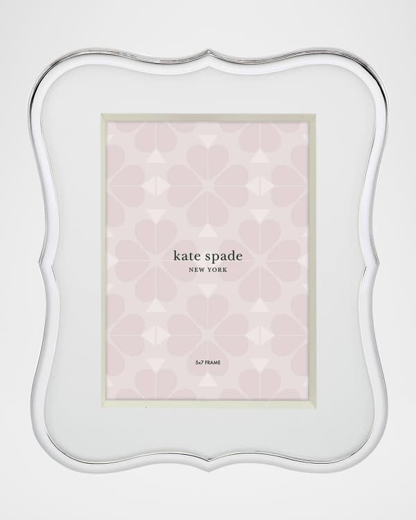 kate spade new york south street 5" x 7" silver wavy picture frame ...