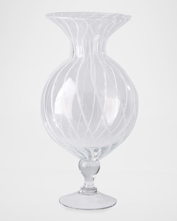 Coton Colors Signature White Ruffle Vase | Neiman Marcus