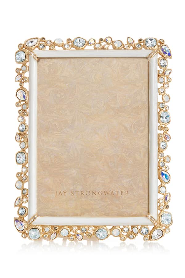 Jay Strongwater Cream Braided Picture Frame, 5" x 7" | Neiman Marcus