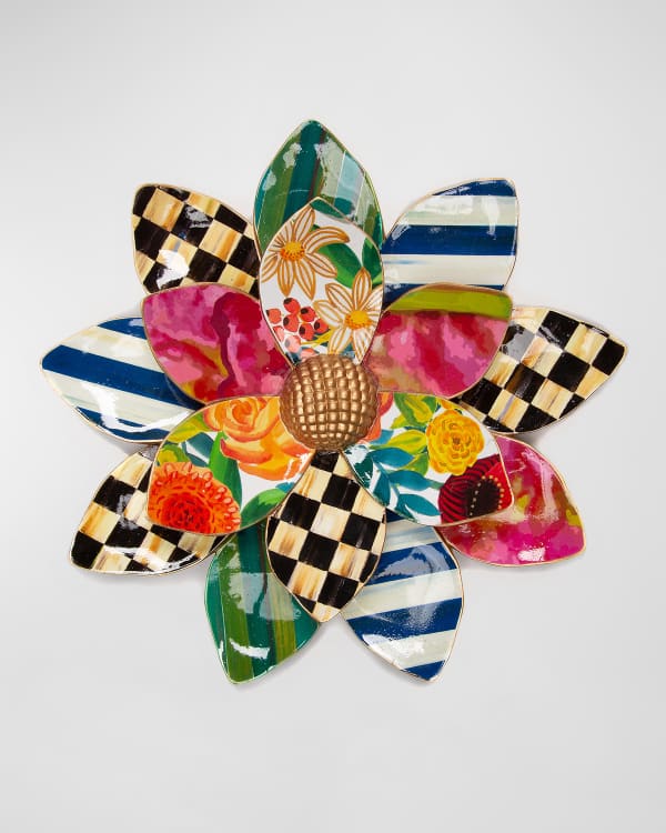 MacKenzie-Childs Flower Market Blue Wall Art | Neiman Marcus