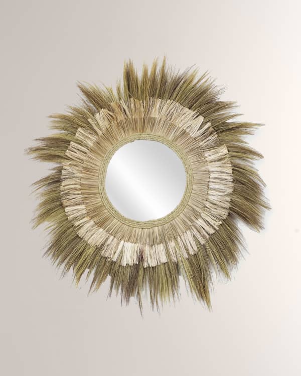 Palecek Coco Ruffle Mirror | Neiman Marcus