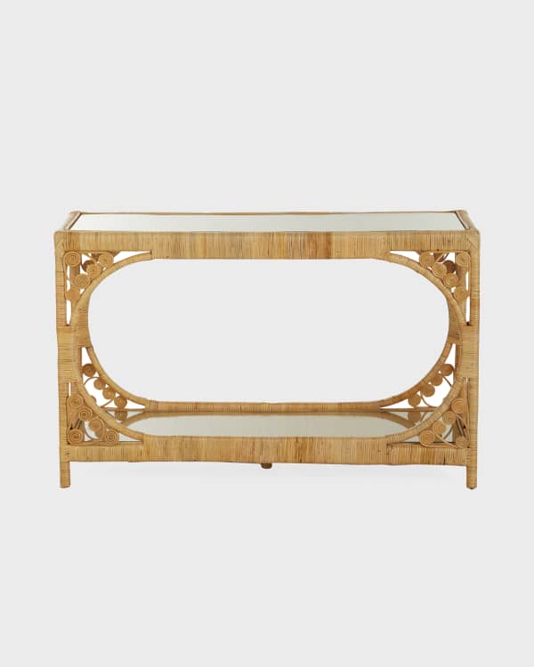 Jamie Young Kain Faux Shagreen Console Table | Neiman Marcus
