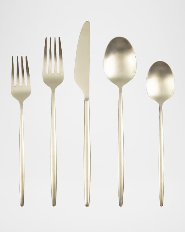 Yamazaki Tableware 20-Piece Cache Stainless Steel Flatware Service ...