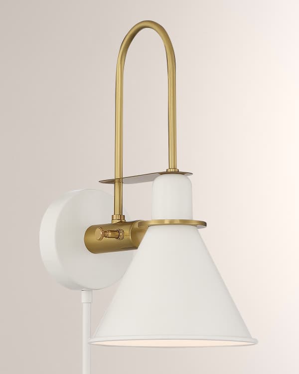 Crystorama Addis 2-Light Aged Brass Wall Mount | Neiman Marcus