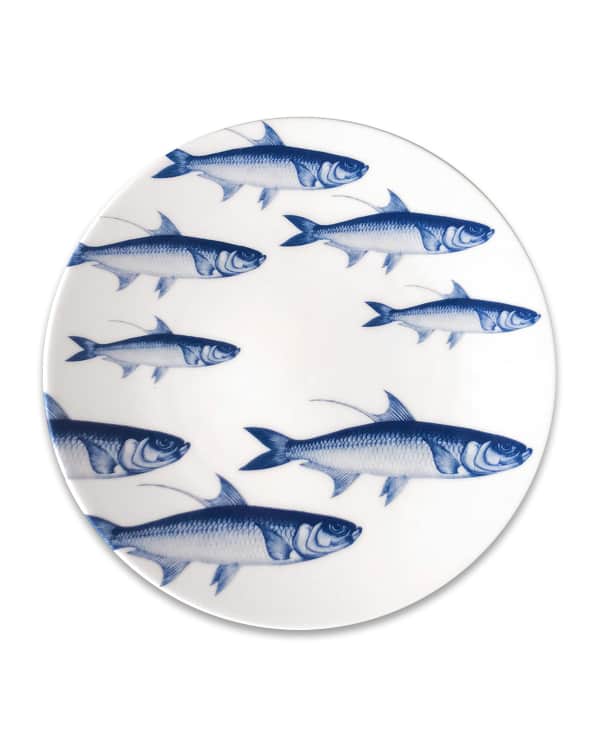 Caskata Blue Crabs Coupe Salad Plates, Set of 4 | Neiman Marcus