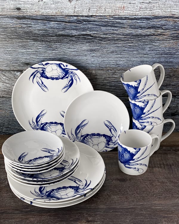 Spode Blue Italian Stecatto 16-Piece Dinnerware Set | Neiman Marcus