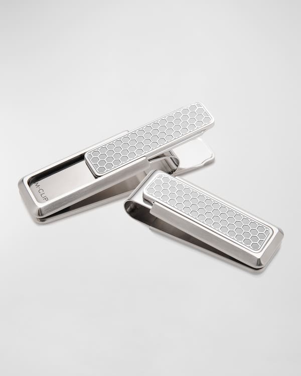 M Clip Aluminum-Inlay Stainless Steel Money Clip | Neiman Marcus