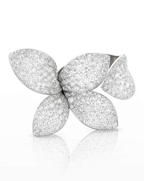 ZYDO 18k Mosaic Flower Diamond Engagement Ring, Size 7 | Neiman Marcus