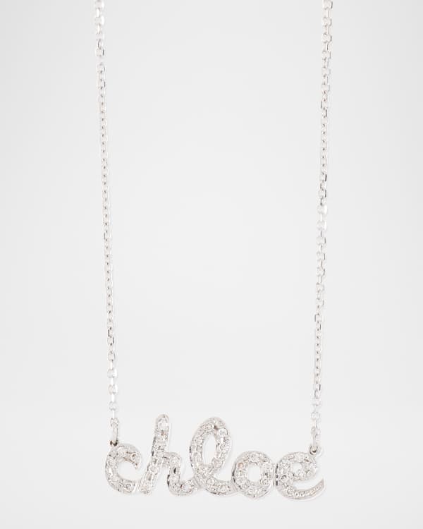 Moon and Lola Personalized Gold Name Pendant Necklace | Neiman Marcus