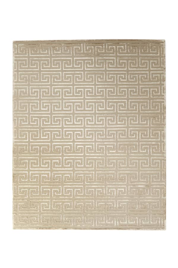 Exquisite Rugs Sterling Greek-Key Rug, 5' x 8' | Neiman Marcus