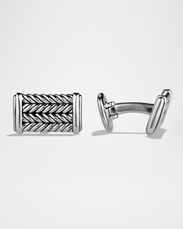 David Yurman Men's Streamline Cuff Links with Black Onyx | Neiman Marcus
