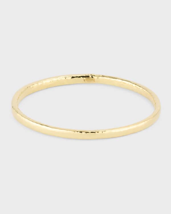 Ippolita Large Hammered Bangle in 18K Gold | Neiman Marcus