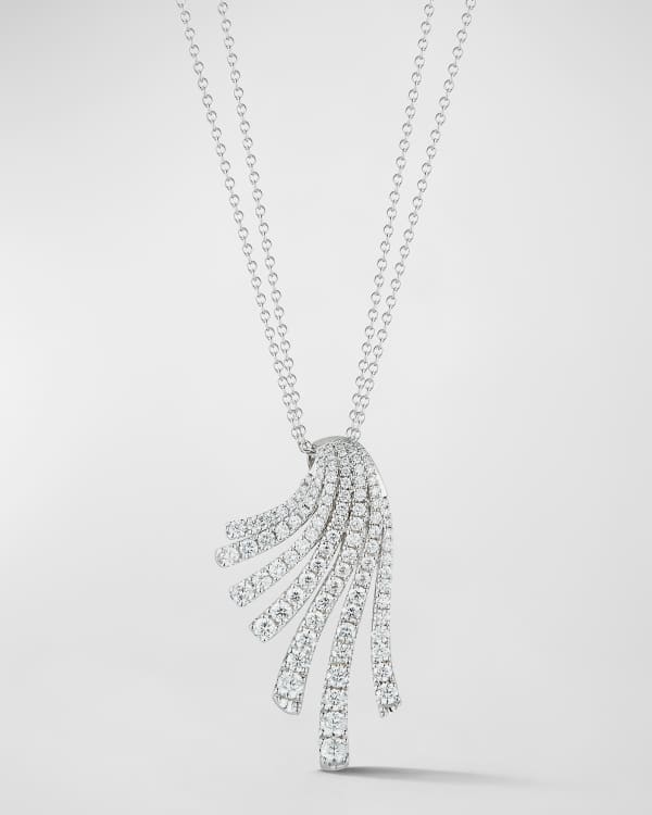 ZYDO Mosaic 18k White Gold Diamond Pendant Necklace, 1.28tcw | Neiman ...