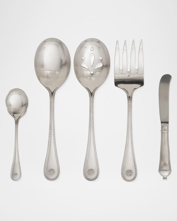 Juliska Berry & Thread Bright Satin Pierced Serving Spoon | Neiman Marcus