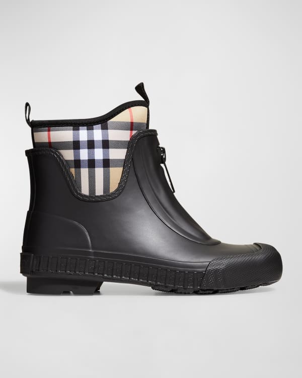 Burberry Ryan Vintage Check Rain Boots | Neiman Marcus