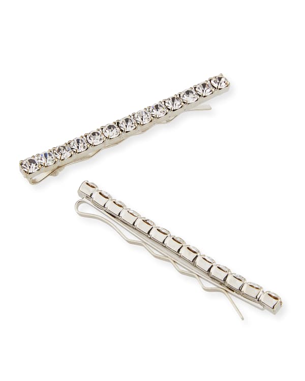 L. Erickson Crystal Bobby Pins, Set of 2 | Neiman Marcus
