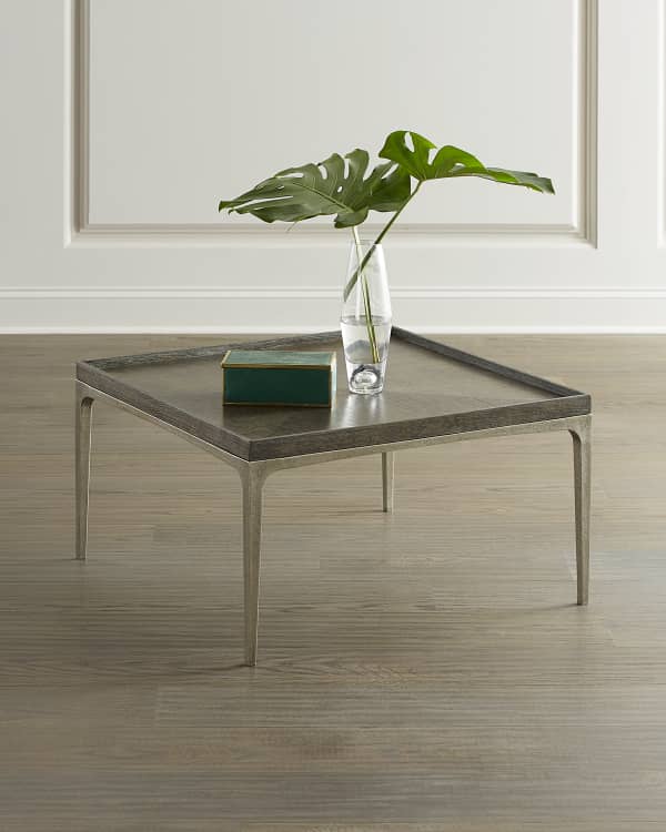 Bernhardt Barclay Round Travertine Coffee Table | Neiman Marcus