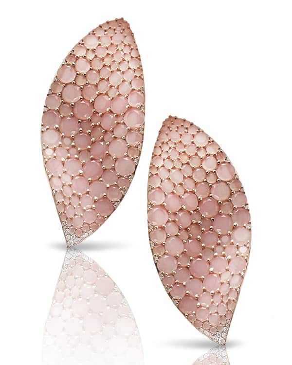 Roberto Coin Petals 18k Rose Gold Turquoise, Diamond & Mother-of-Pearl ...