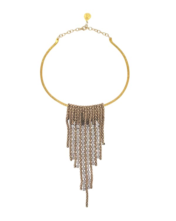 Kenneth Jay Lane Crystal Link Collar Necklace | Neiman Marcus