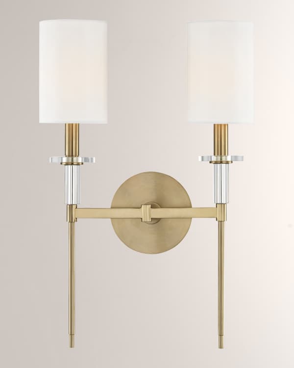 Visual Comfort Signature Brigitte Small Double Sconce by Paloma ...