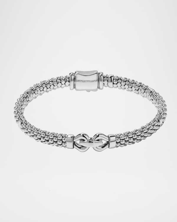LAGOS Silver X Rope Bracelet, 6mm | Neiman Marcus