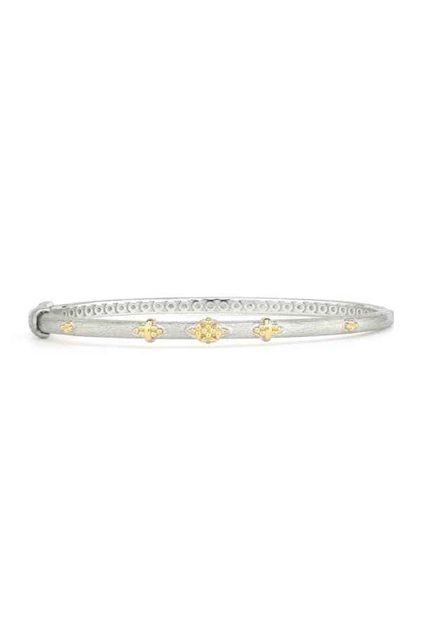 Jude Frances Mixed Metal Triple Moroccan Trio Bangle w/ Diamonds ...