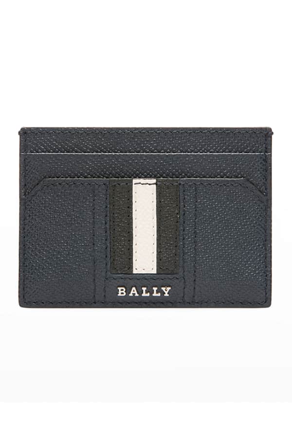 Bally Men's Leather Card Case with Money Clip | Neiman Marcus