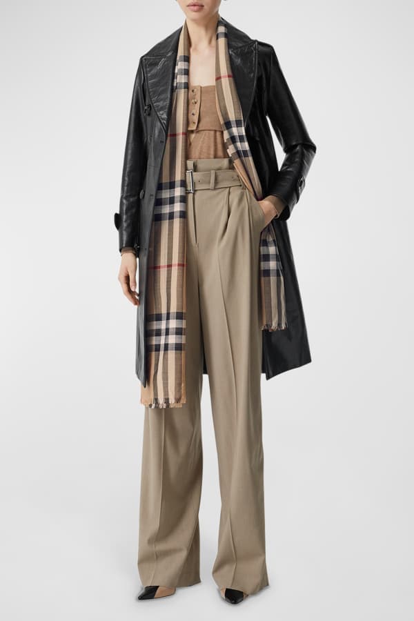 Burberry Giant-Check Cashmere Scarf | Neiman Marcus