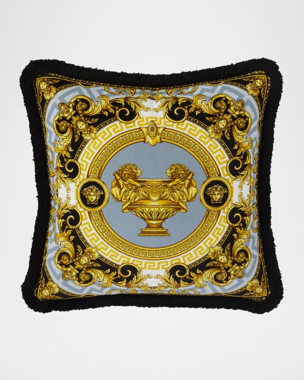 Versace Virtus Embellished Pillow, 18"Sq. | Neiman Marcus